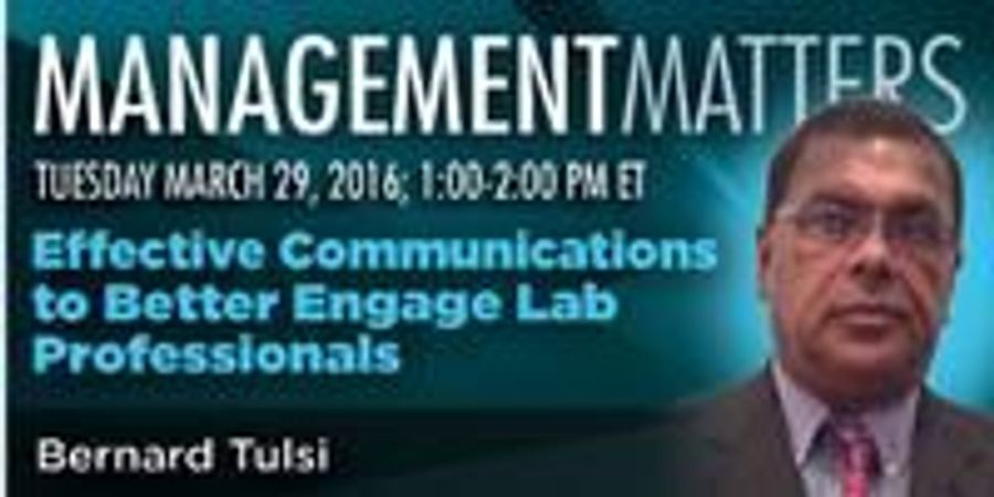 Webinar: Effective Communications to Better Engage Lab Professionals ...