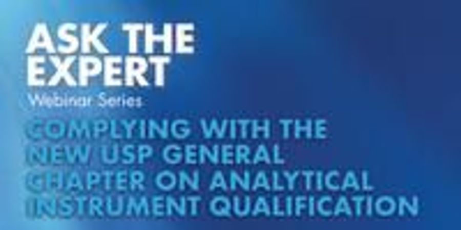 Complying with the New USP General Chapter on Analytical Instrument ...